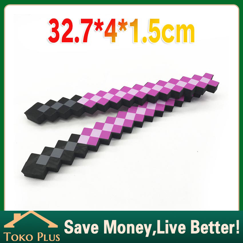 Jual Mainan Pedang Kotak Minecraft Mine Craft Minicraf Sword bahan Foam ...