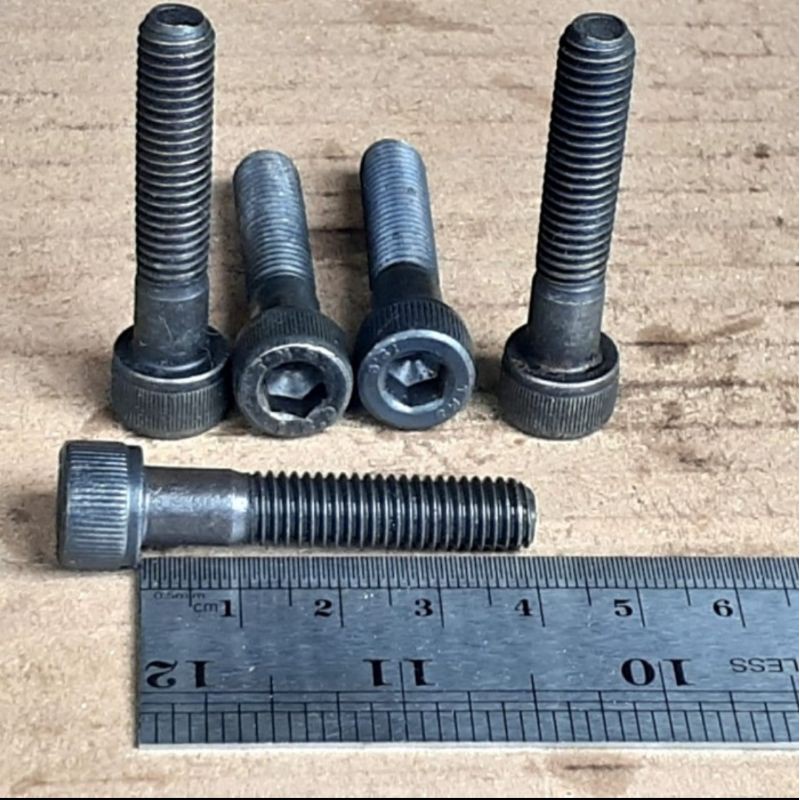 Jual BAUT L BAJA M8 X 40 / BAUT L M8 X 40 / BAUT L M8X40 BAJA HITAM / BAUT M8 / BAUT 13 KUNCI L6 ...