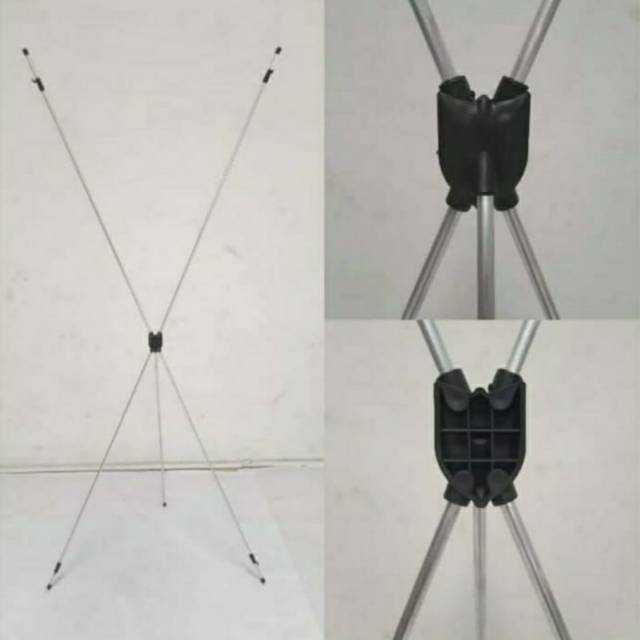Jual Kaki X BANNER SILVER UKURAN 60x160 cm Display promosi iklan ...