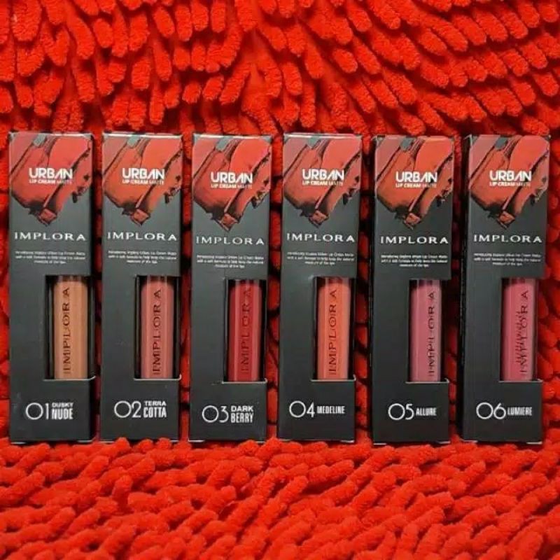 Jual Urban Lip Cream Matte IMPLORA/ Lip matte implora (Original ...