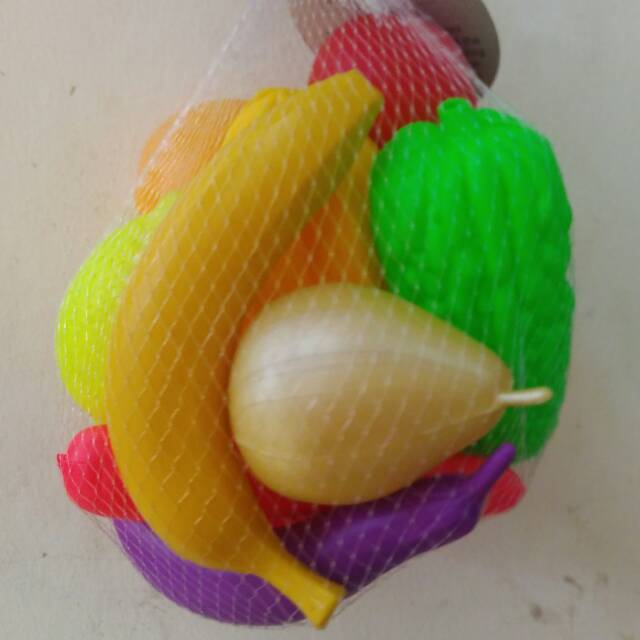 Jual Mainan buah buahan plastik ( isi 10 macam buah) | Shopee Indonesia