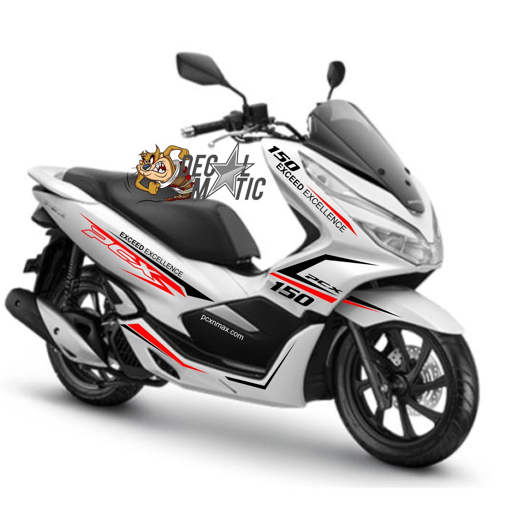 Jual Striping Cutting Sticker PCX 150 Putih - CSPC10 | Shopee Indonesia