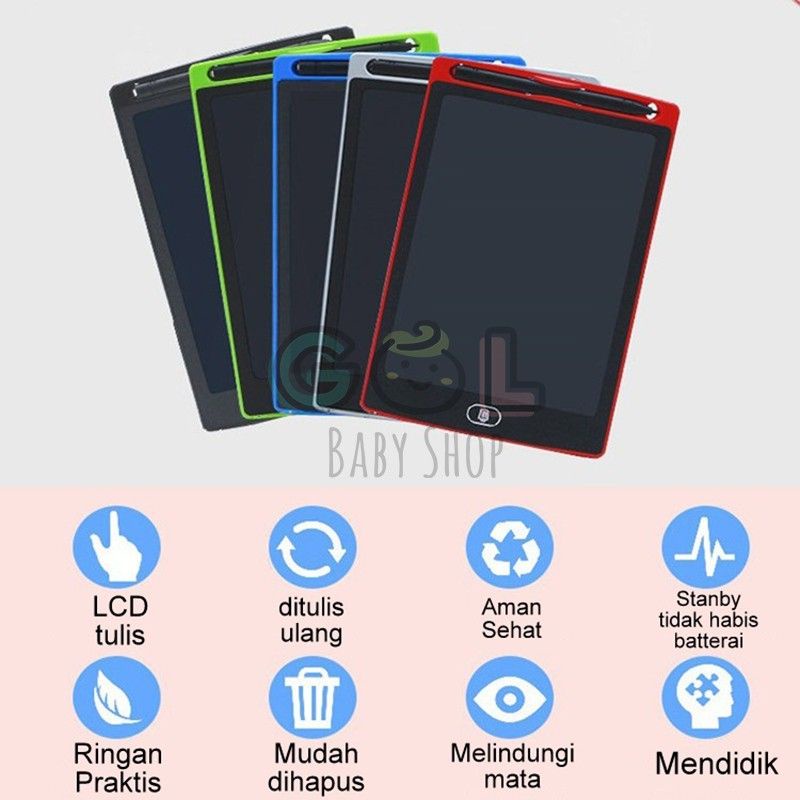 Jual LCD Writing Writting Drawing Tablet Pad Papan Belajar Tulis Gambar ...