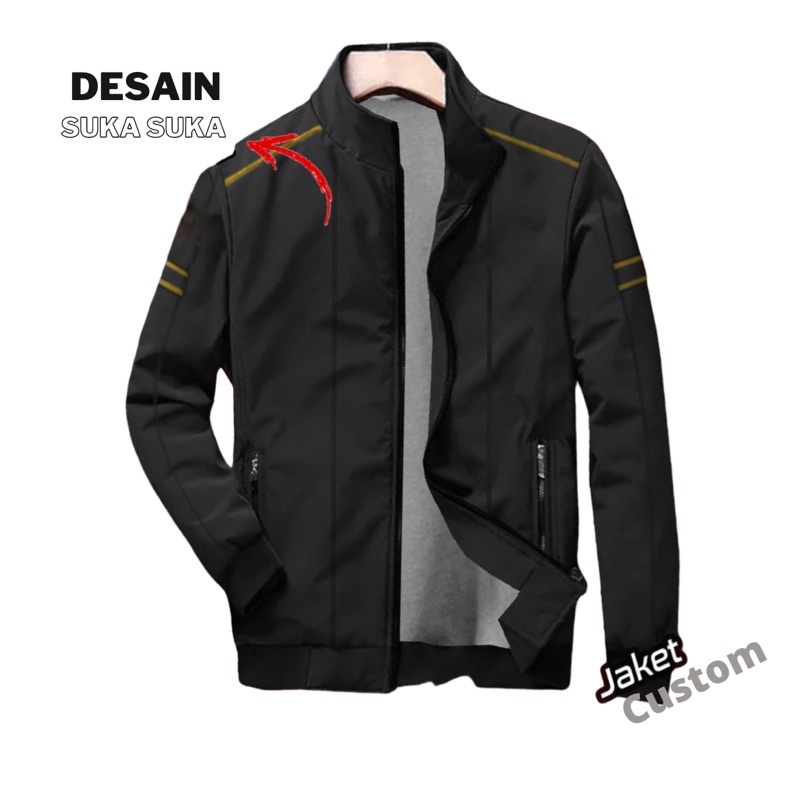 Jual Jaket Custom Desain Sendiri Jaket Driver Bahan Taslan | Shopee ...