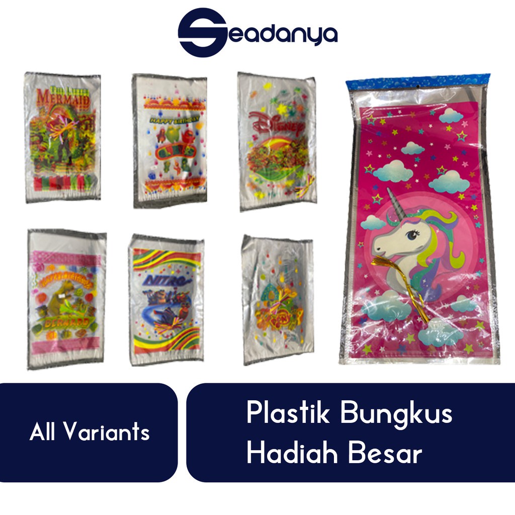 Jual Plastik Bungkus Hadiah Besar LENGKAP-Bingkisan Souvenir/Kado/Ulang ...