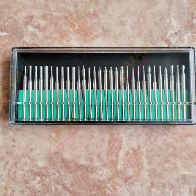 Jual mata tuner set 30 pcs mata bor ukir grafir mata bor mini grinder ...