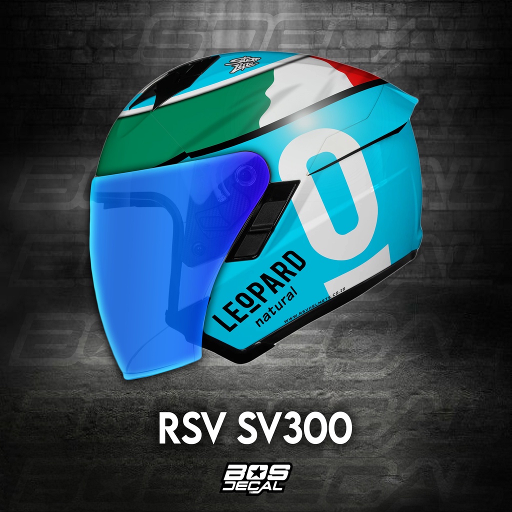 Jual Sticker Decal Helm RSV SV300 Part 1 Decal Helm Decal Sticker ...
