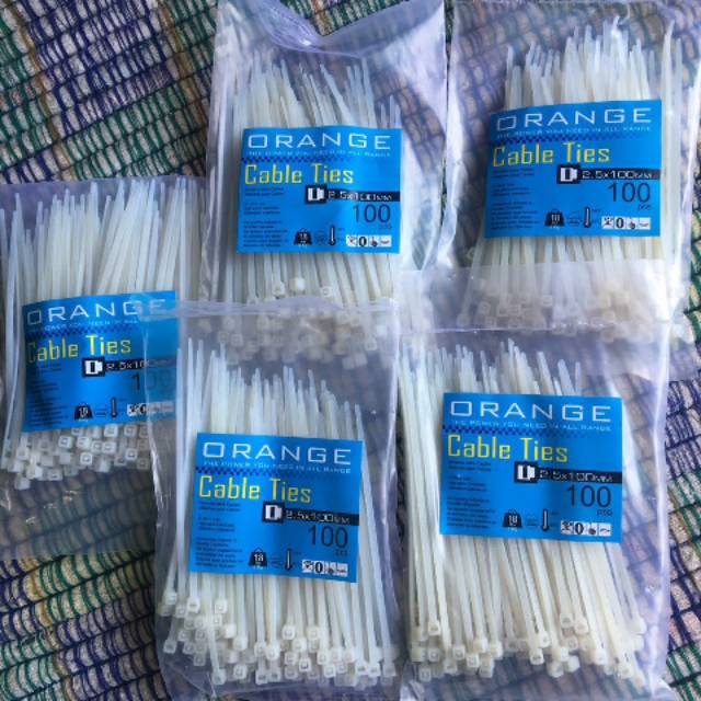 Jual CABLE TIES / KABEL TIES / TALI RIFET / TALI RIPET warna putih 10 ...