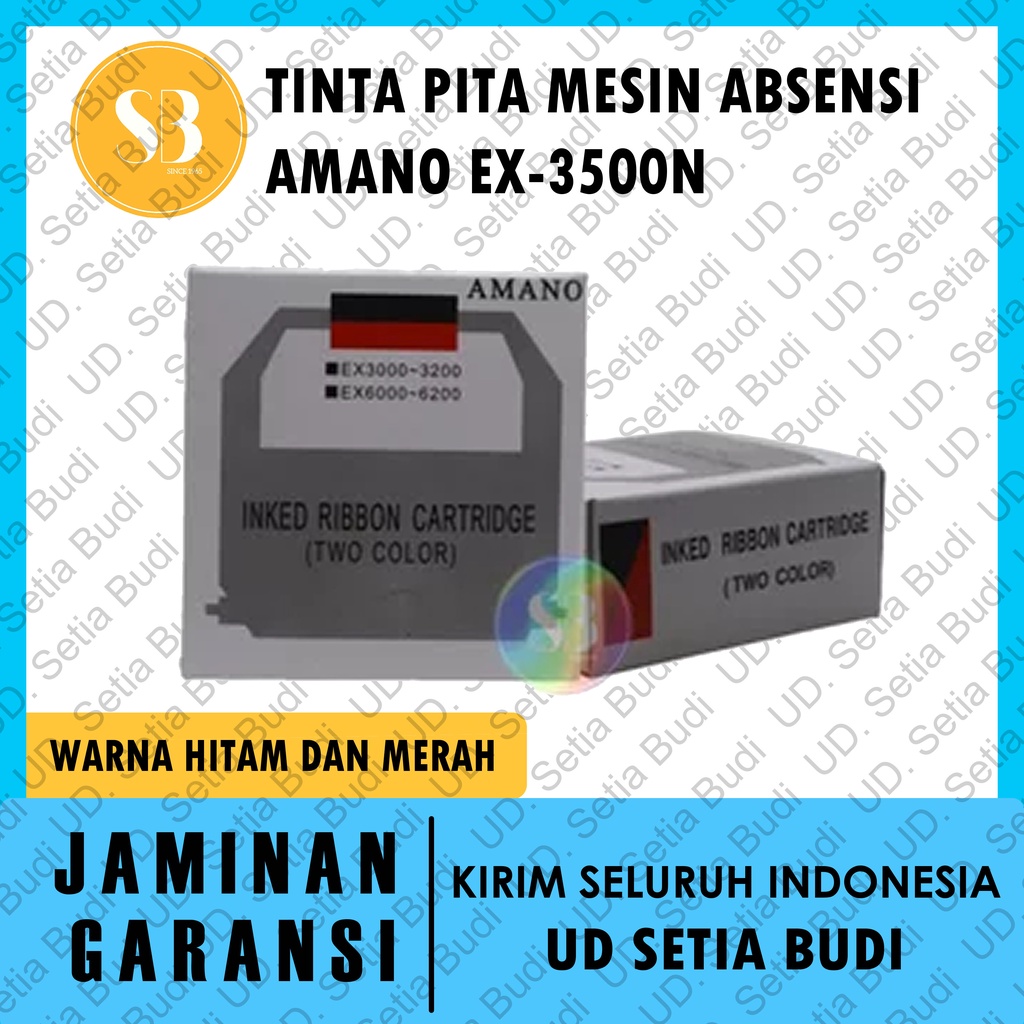 Jual Tinta Pita 2 Warna Amano untuk Mesin Absensi Amano EX-3500N ...