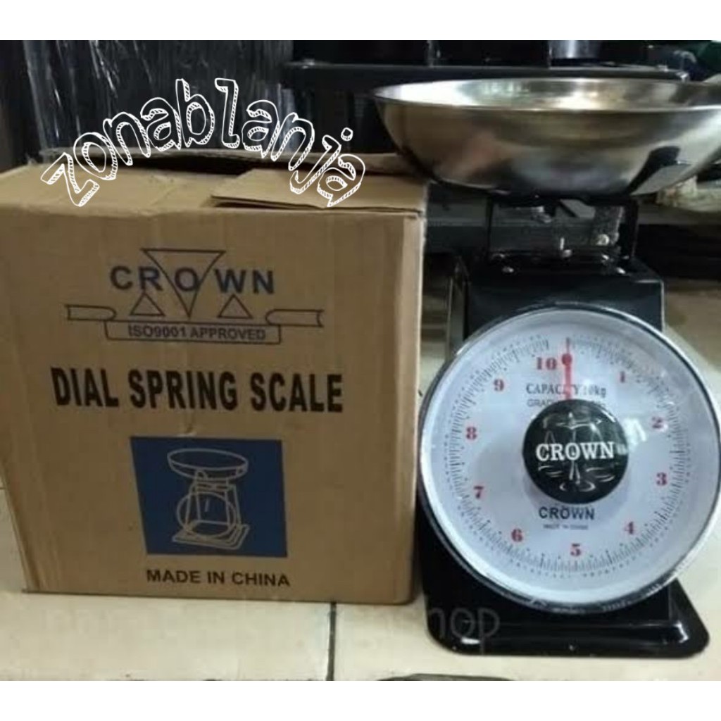 Jual Timbangan manual _Timbangan duduk_Timbangan buah_CROWn 15 Kg | Shopee Indonesia