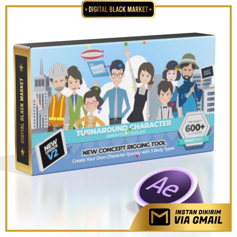 Jual ID2820 Turnaround Character Animation Toolkit V3 | Toolkit Animasi Karakter Profesional ...