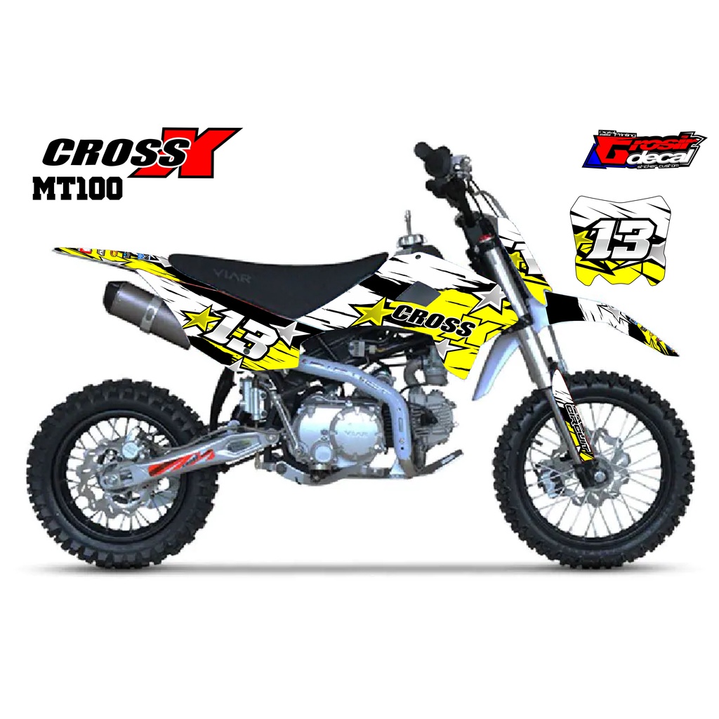 Jual Sticker Decal Stiker Trail Mini Viar 100cc New Full Body Free ...