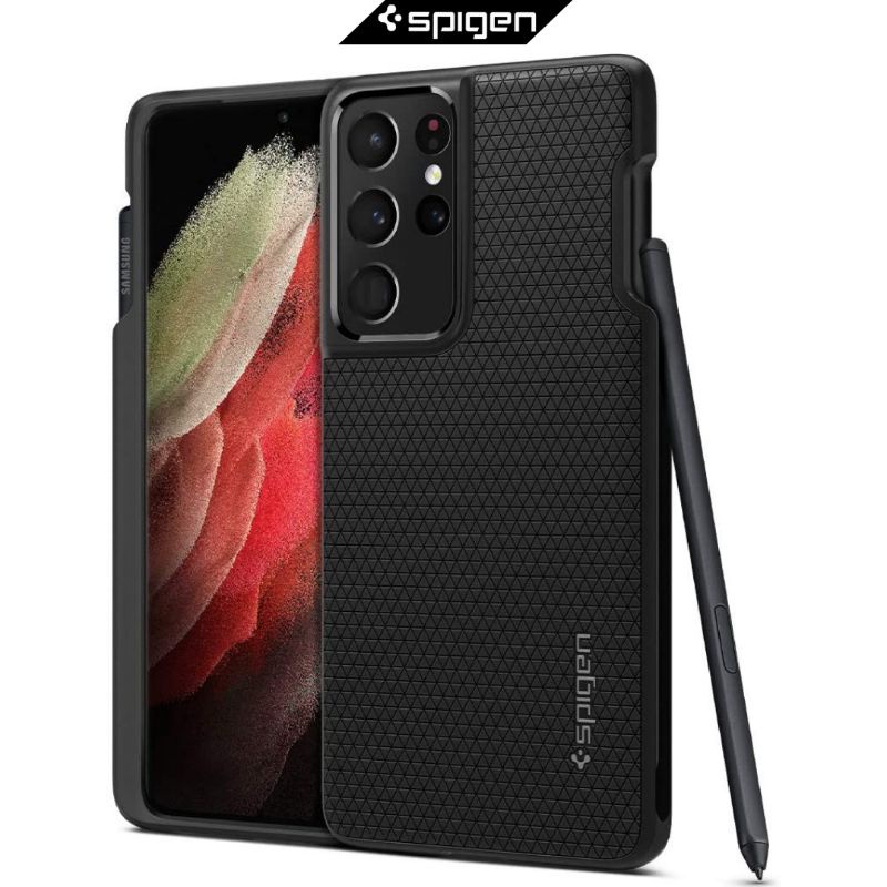 Jual Case Samsung Galaxy S21 Ultra 5G Spigen Liquid Air P S Pen Slot Holder Armor Anti Crack ...