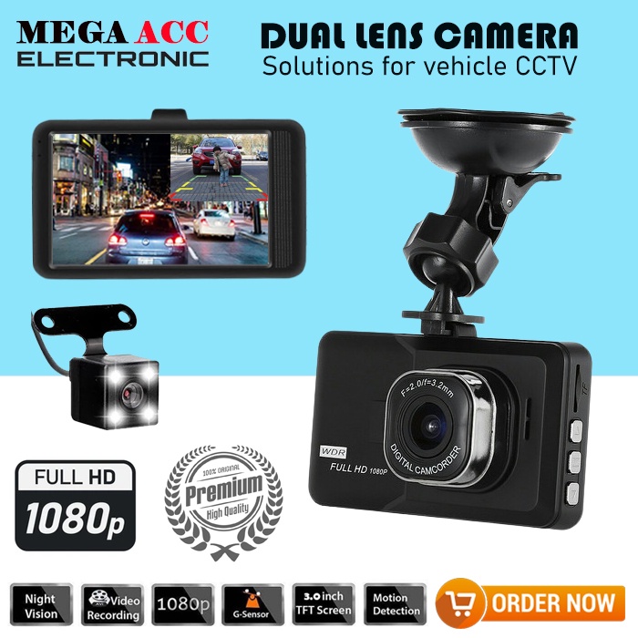 Jual Car Camera Dual Lens 5Mp Full Hd 1080P - Kamera CCTV Mobil Depan ...