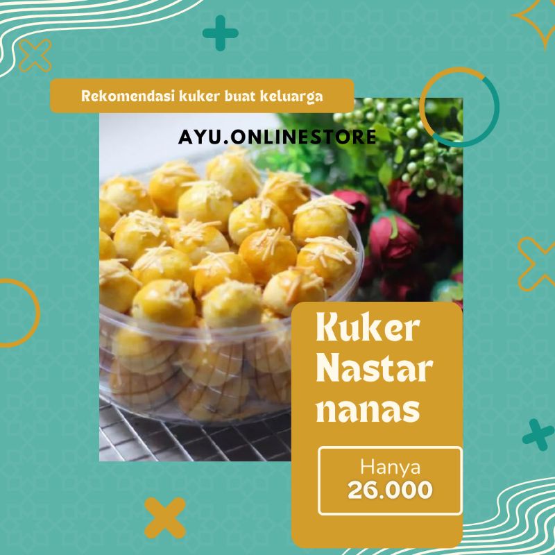 Jual KUKER NASTAR NANAS PREMIUM HARGA TERJANGKAU-250GRAM | Shopee Indonesia