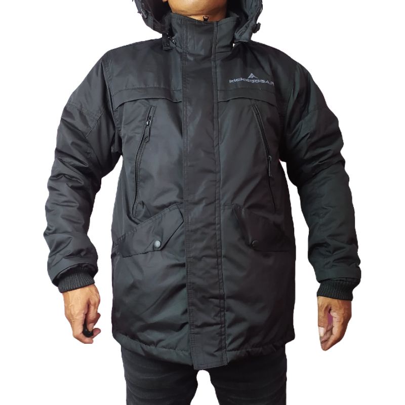 Jual Jaket Pria Hoodie Hitam Polos Kicksoogar | Shopee Indonesia