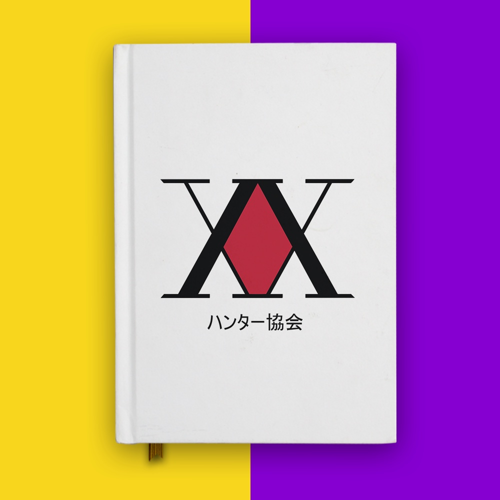 Jual Buku Catatan Notebook Hunter X Hunter Logo Anime Custom Nama ...
