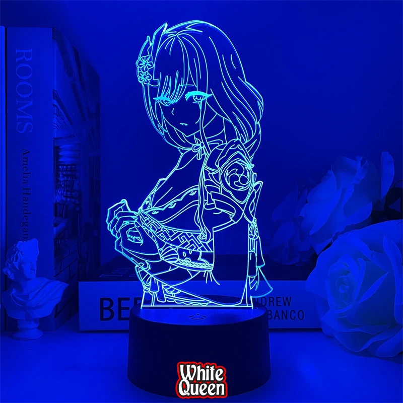 Jual Raiden Shogun lampu Hias led 3D RGB - Lampu LED Akrilik Anime ...