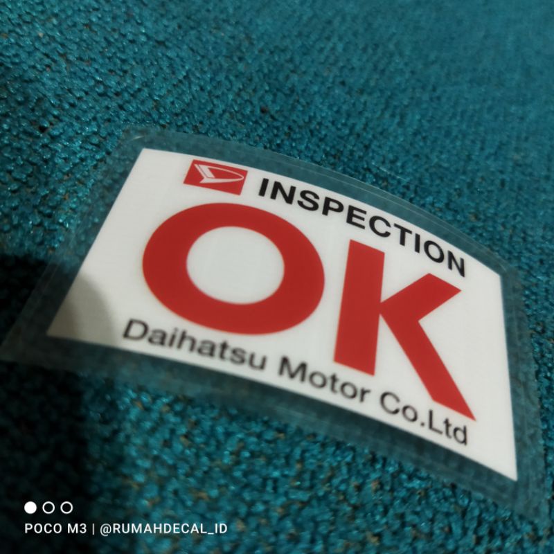 Jual Decal Stiker Daihatsu Inspection OK | Shopee Indonesia