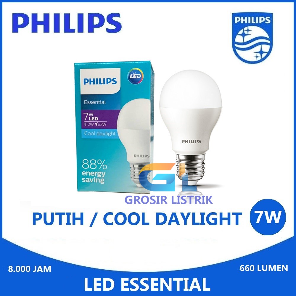 Jual Lampu Philips LED Essential 3W 5W 7W 9W 11W 13W 15W Bulb Mycare 3W 4W 6W 8W 10W 12W 14.5W ...