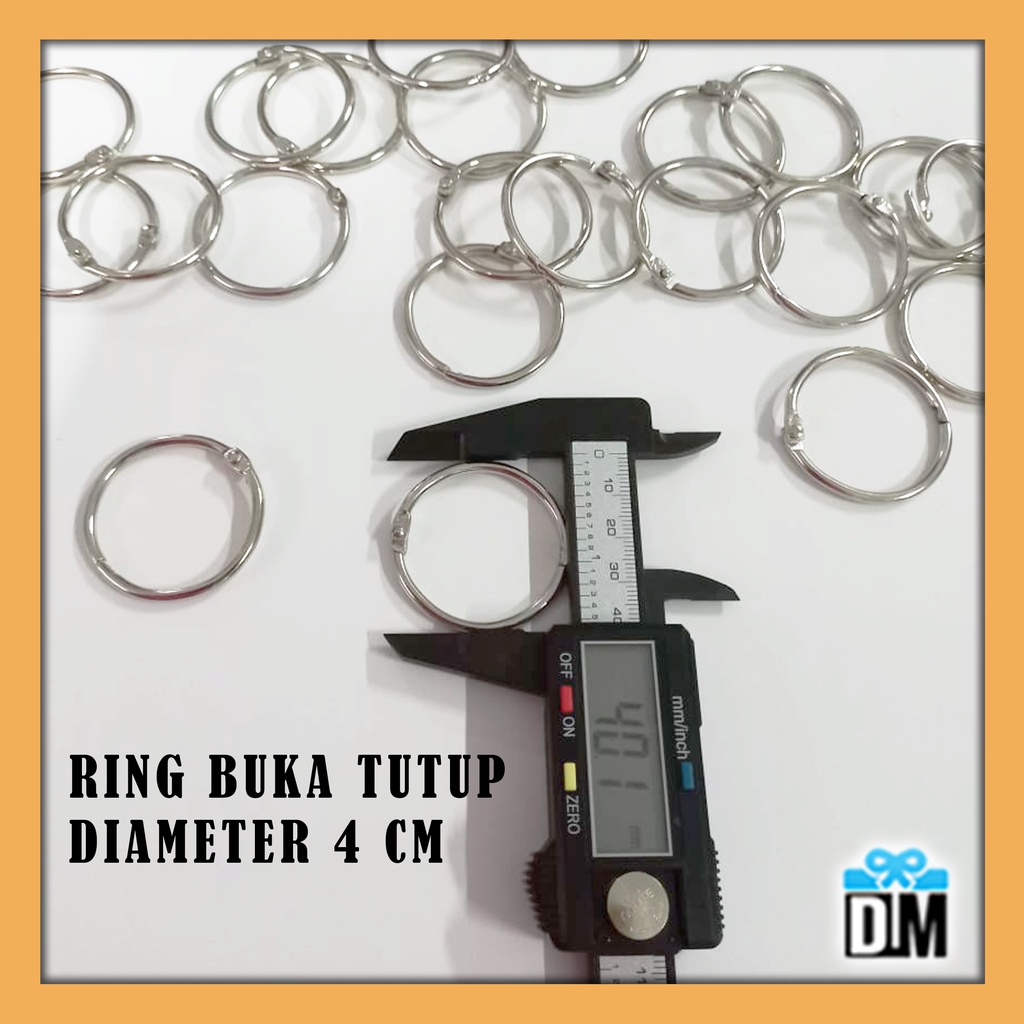 Jual Ring Buka Tutup 4 CM Ring Binder Satuan Lusinan Ring Kalender Ring ...