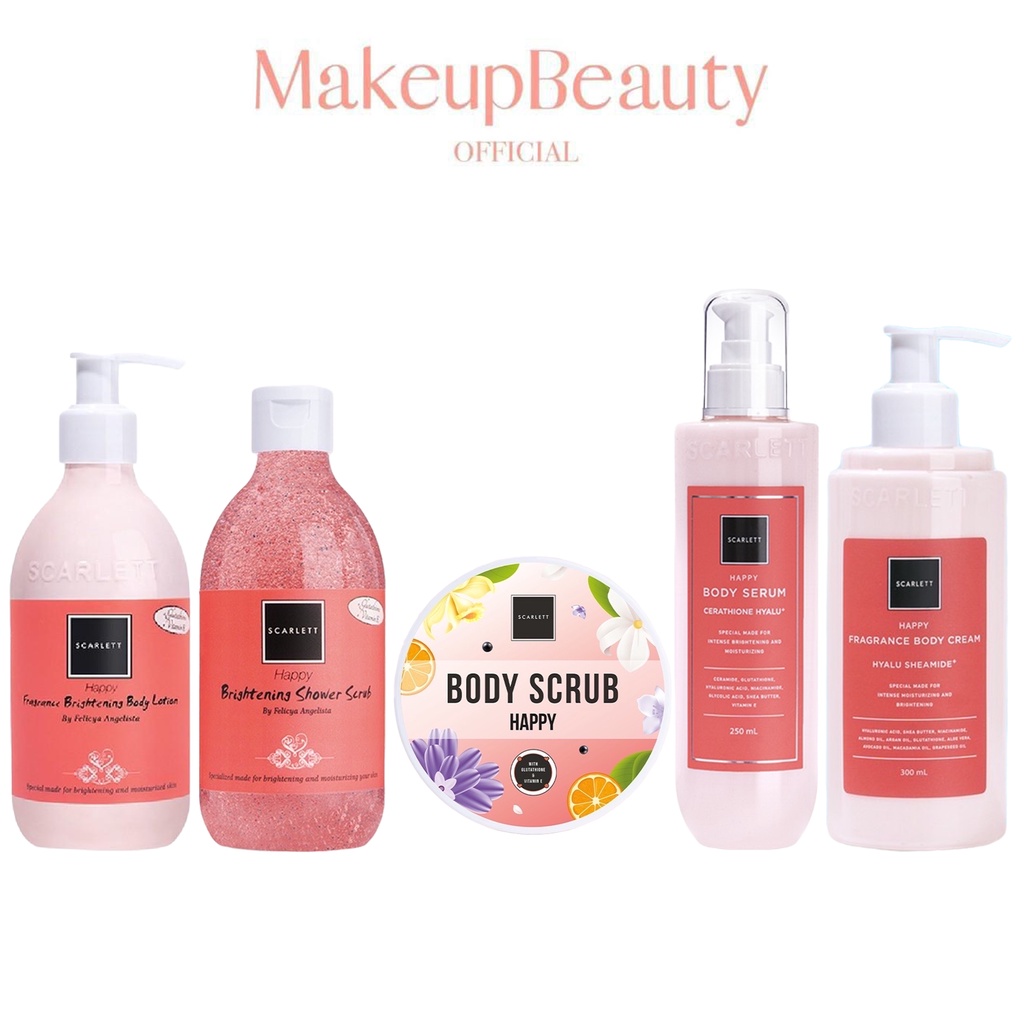 Jual SCARLETT Whitening Happy Series - Body Lotion | Body Cream ...
