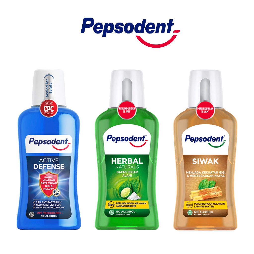 Jual Pepsodent Obat Kumur Mounthwash 50ml & 300ml | Shopee Indonesia