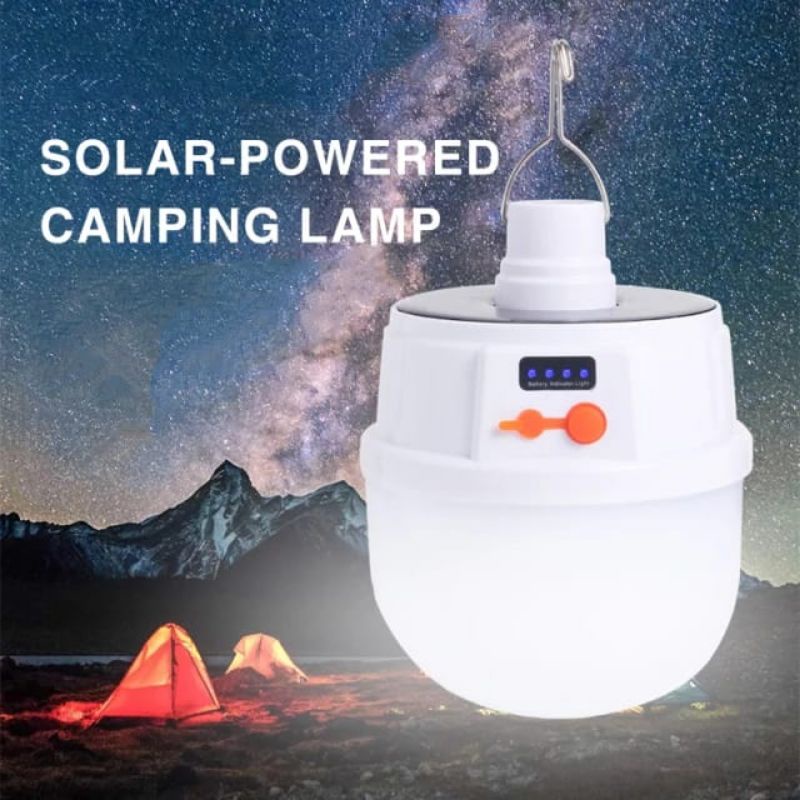Jual Lampu Solar LED Emergency 45w Rechargeable Bulb Lampu Tenda Camping | Shopee Indonesia
