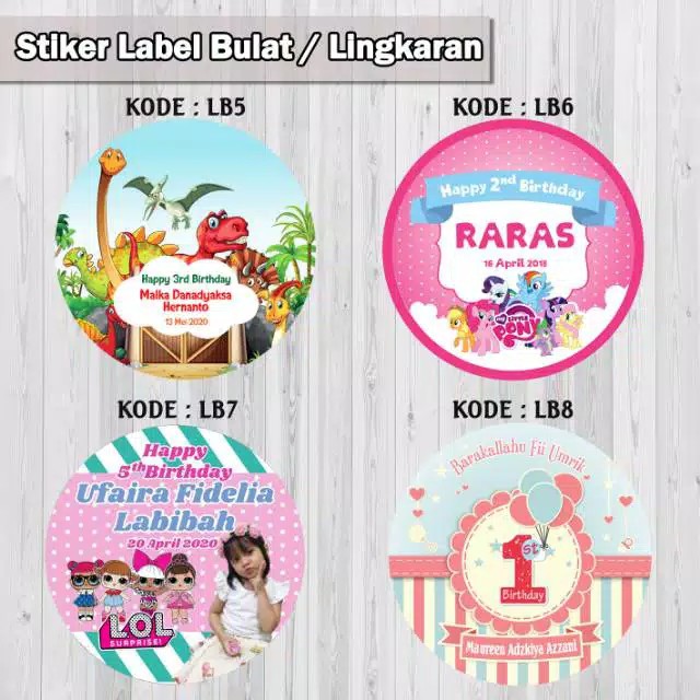 Jual Stiker Lingkaran Ultah / Aqiqah | Shopee Indonesia