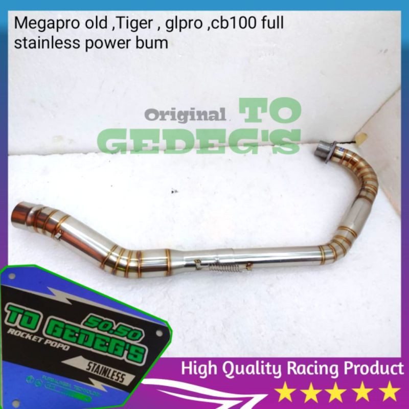 Jual Knalpot Motor Tiger Megapro Gl Cb100 Cb classic powerbom full ...