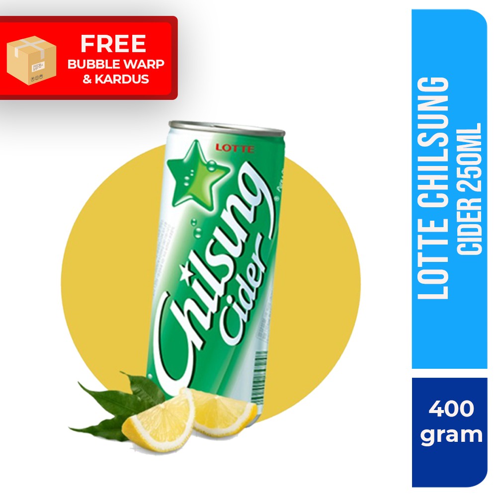 Jual LOTTE CHILSUNG CIDER / MINUMAN SODA BERPERISA 250 ML | Shopee ...