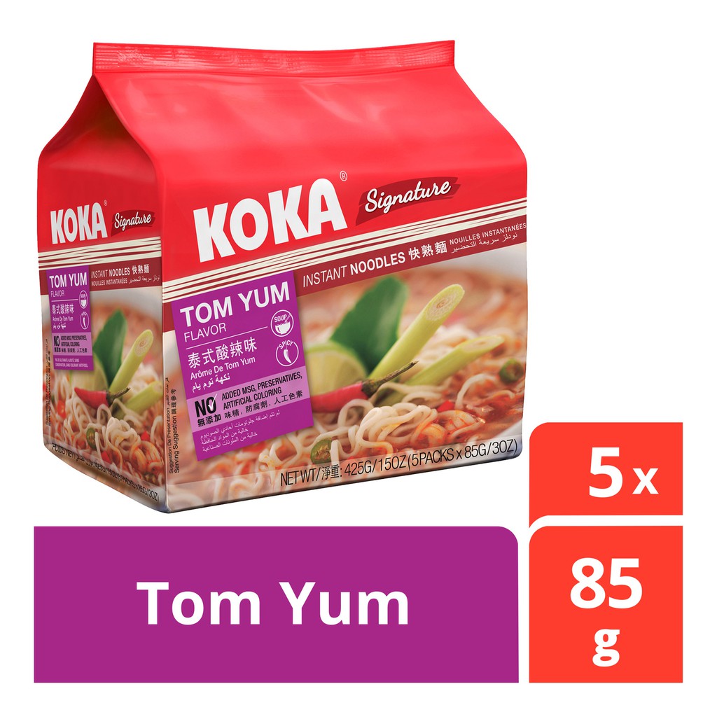 Jual Koka Mie Instan Tom Yam Flavour - Rasa Tom Yam 85g x 5bgks 425g | Shopee Indonesia
