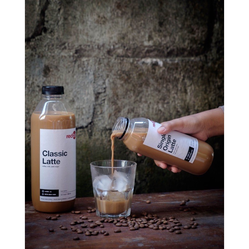 Jual Classic Latte / kopi susu literan 500ml | Shopee Indonesia
