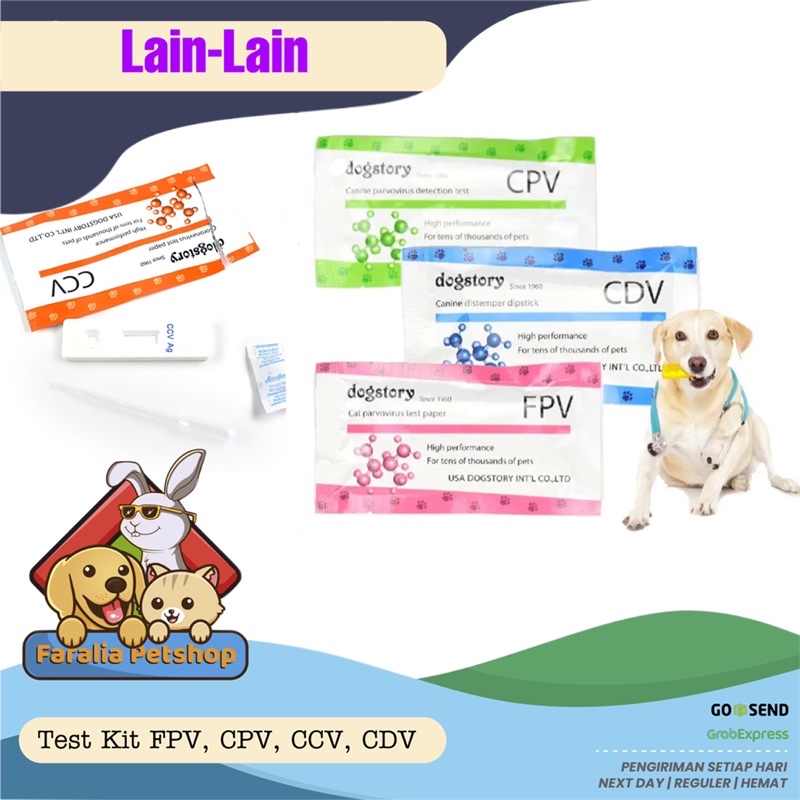 Jual Dogstory Alat Test Anjing Kucing Swab Virus FPV CCV CDV CPV Dog ...