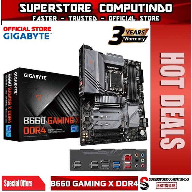 Jual Motherboard Gigabyte B660 GAMING X DDR4 (LGA1700, B660, DDR4, USB3.2) | Shopee Indonesia