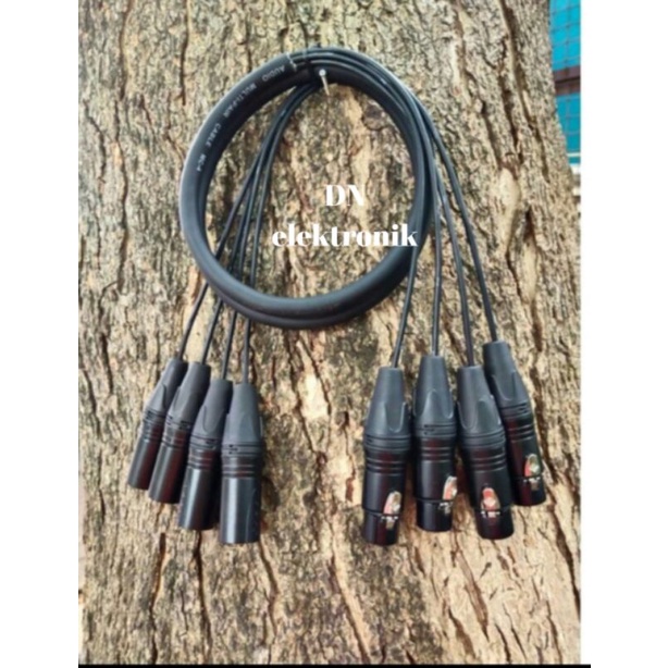 Jual Snake kabel 4 channel 1,5 meter konektor nya Jack male female ...