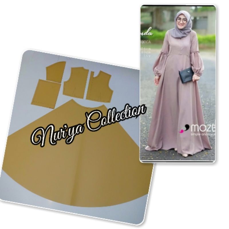 Jual pola gamis model lengan balon | Shopee Indonesia