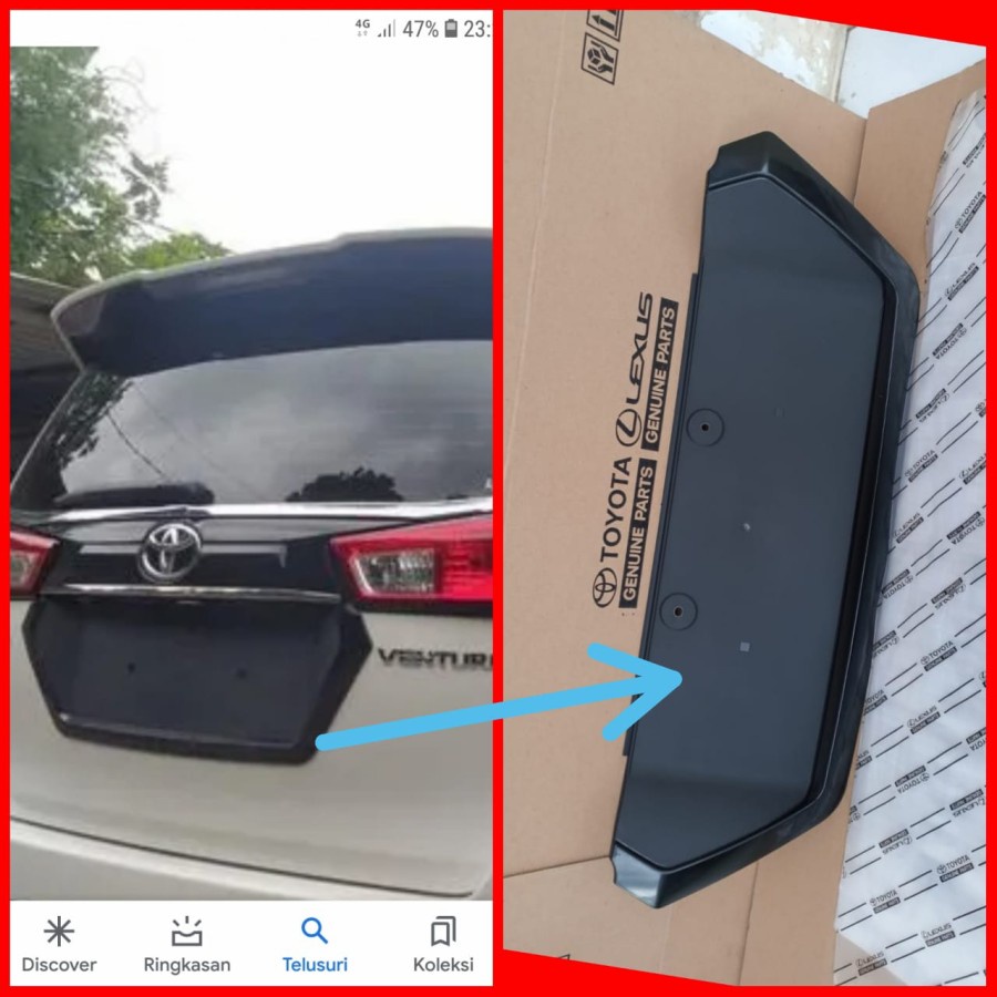 Jual LICENSE ORNAMENT TATAKAN PLAT NOMOR INNOVA REBORN 2016-2022 ...