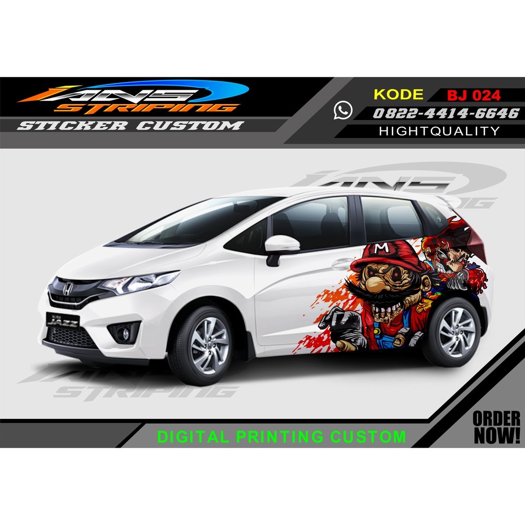Jual STICKER VARIASI HONDA JAZZ / DECAL STICKER HONDA JAZZ / STIKER ...