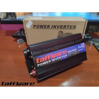 Jual Taffware Car Power Inverter Pure Sine Wave DC 12V to AC220V 1000W - NBQ1000W - Black ...