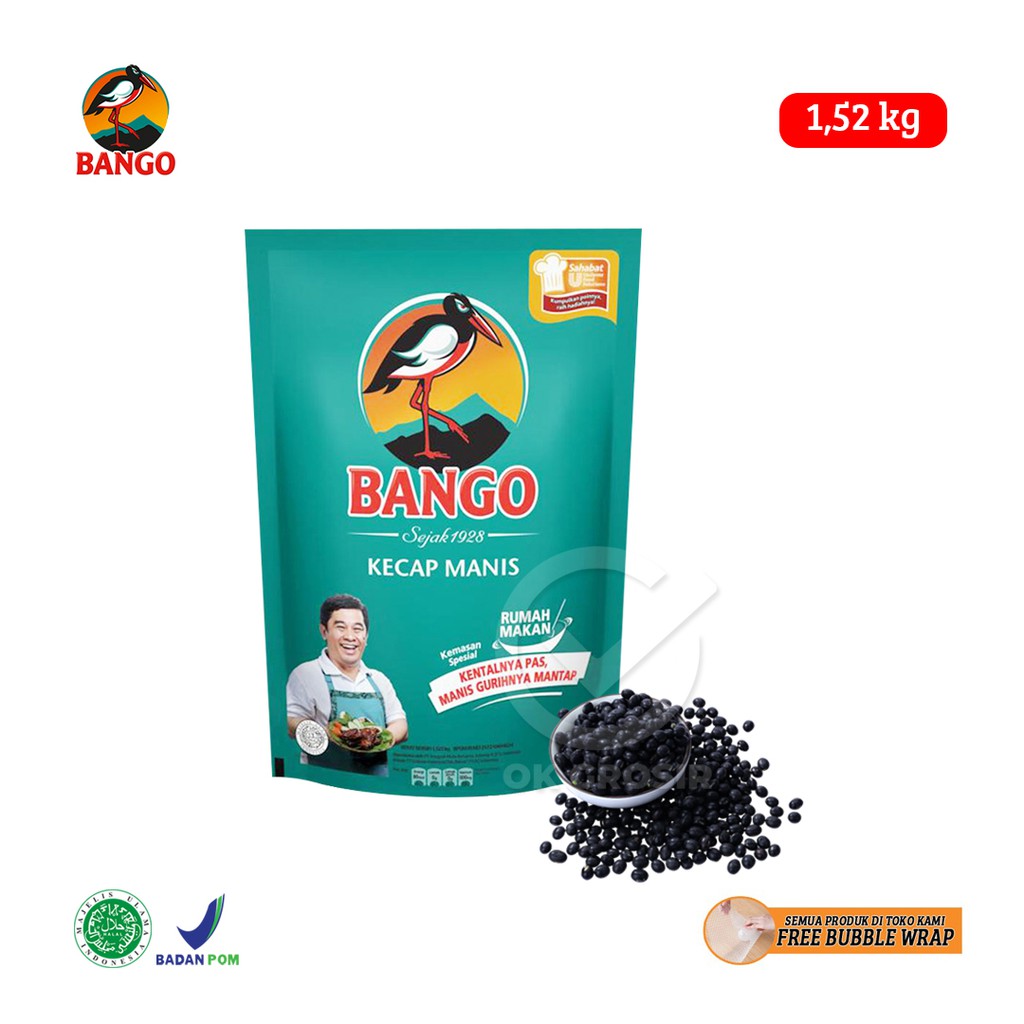 Jual Bango Kecap Manis Pouch HALAL (1,52 kg) | Shopee Indonesia