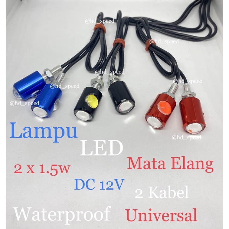 Jual Lampu Led Mata Elang 2sisi New Nyala Diam DC 12Volt Lampu Led Eagle Eyes | Shopee Indonesia