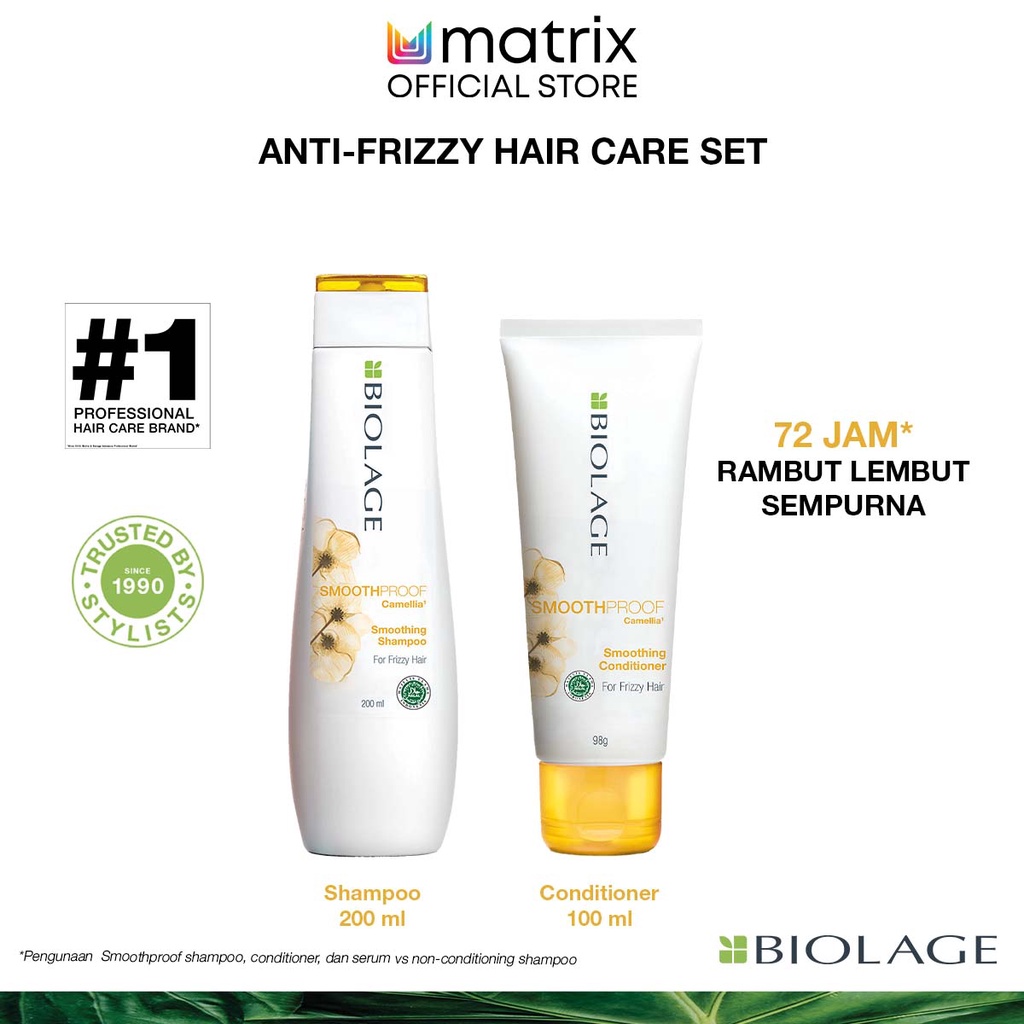 Jual Biolage Anti-Frizz Shampoo 200ml + Conditioner 100ml - Shampoo ...
