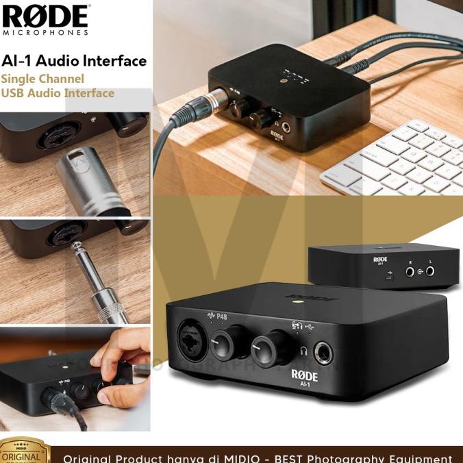 Jual Rode AI-1 USB Audio Interface with Headphone Amplifier | Shopee ...