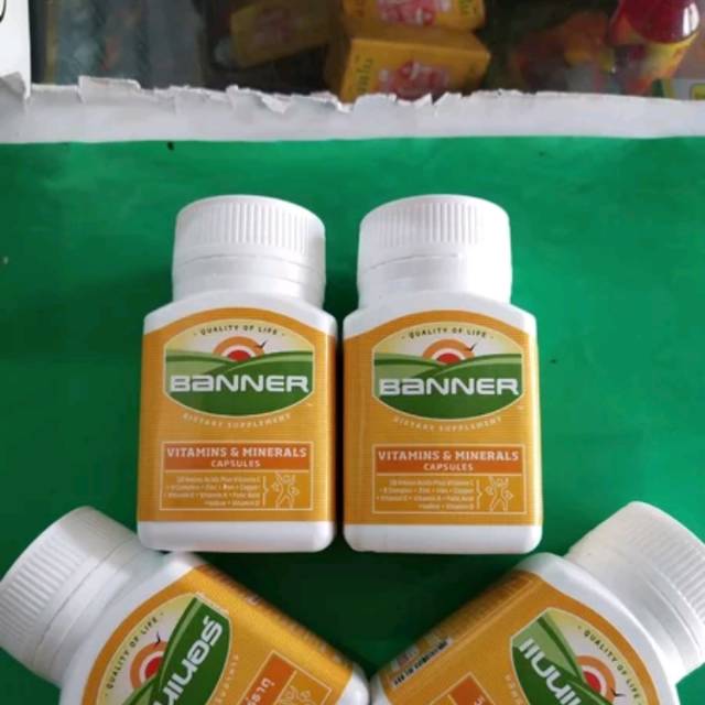 Jual Banner plus 30cap vitamin otot ayam tarung | Shopee Indonesia