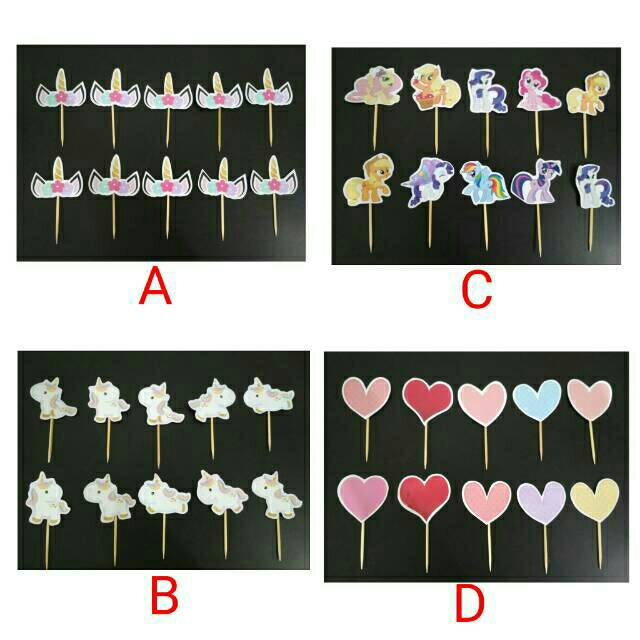 Jual Topper Cupcake Cup Cake Toper Kue Cake Hiasan Ultah Anak | Shopee ...