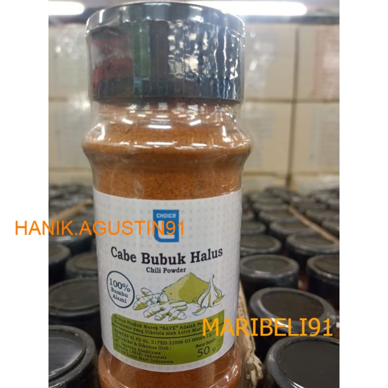 Jual CABE BUBUK HALUS CHOICE L BUMBU DAPUR 50GR | Shopee Indonesia