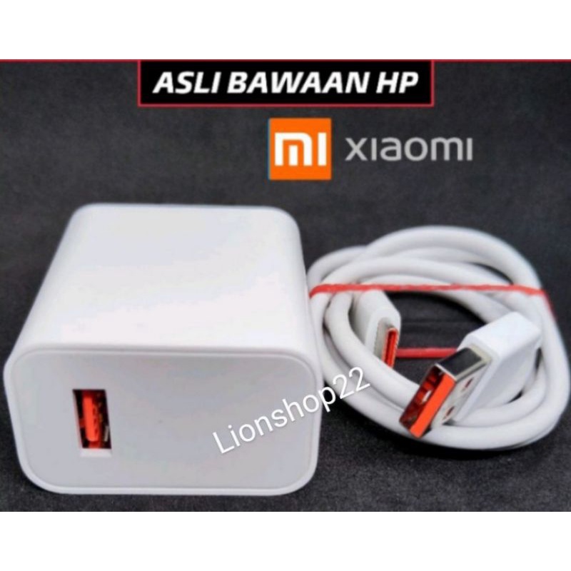 Jual Charger Casan Xiaomi Original 100% Copotan 67Wat Ori 100% Fast Charging Type C 1set ...