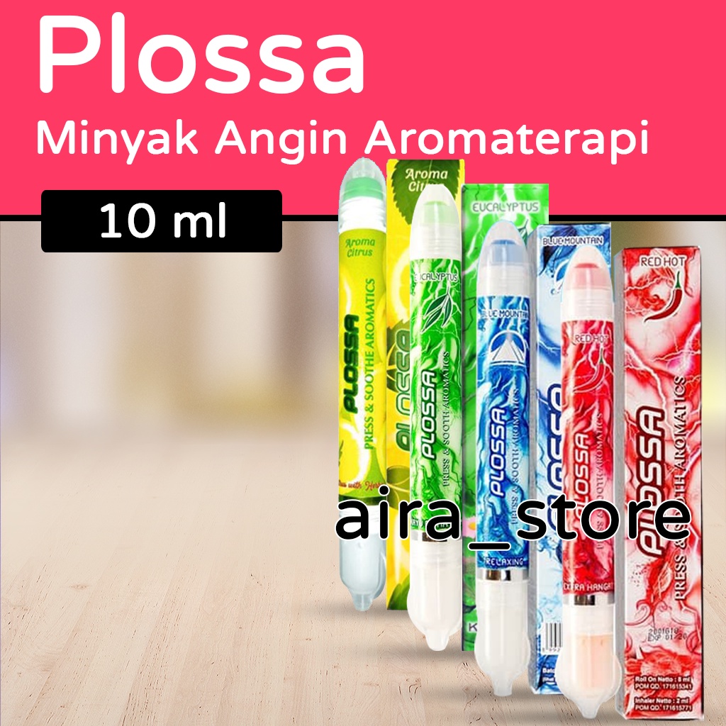 Jual Plossa Minyak Angin Aromatherapy 4in1 - Varian Lengkap | Shopee ...