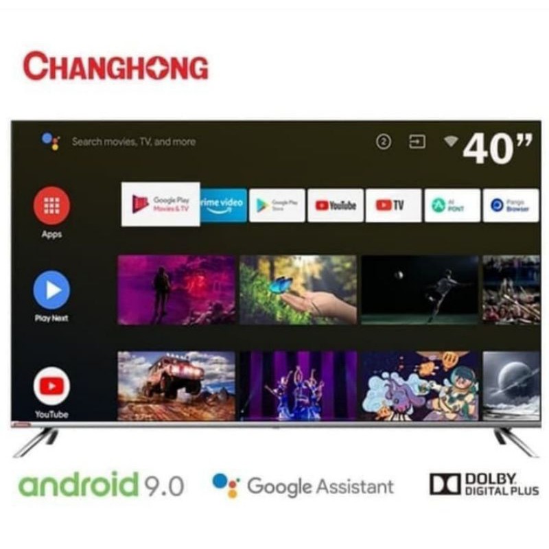 Jual TV LED CHANGHONG L40H7 ANDROID SMART TV 40INCH FRAME-LESS | Shopee Indonesia